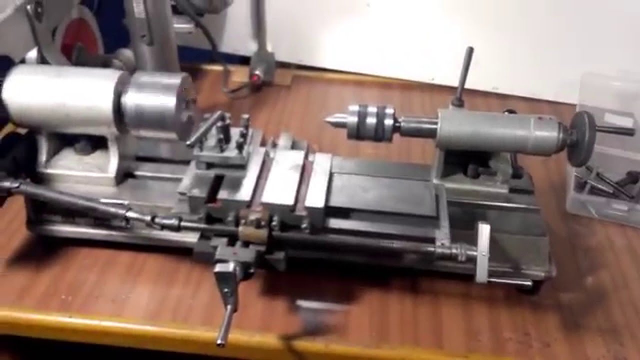 Tokarka, lathes OUS-1 POLAND - YouTube