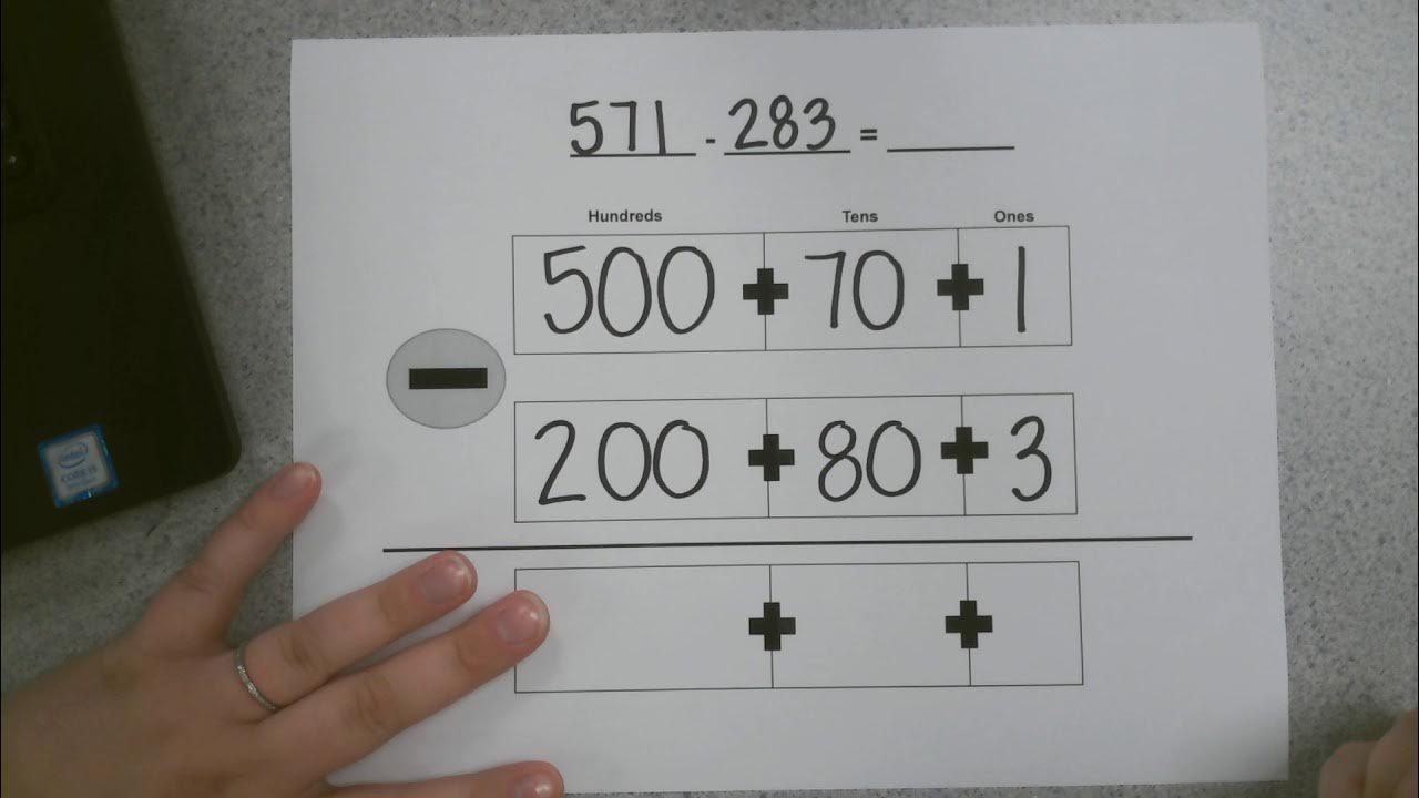 Three-Digit Subtraction (with regrouping) Using the Expanded Form ...