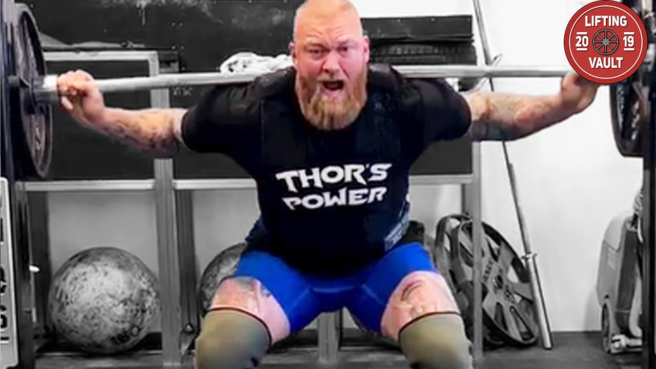 Hafthor Bjornsson Shows His Squat After Retirement - YouTube