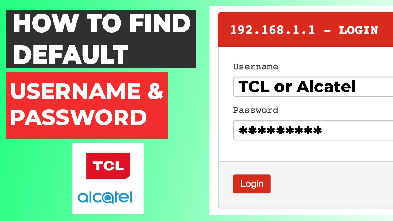 TCL or Alcatel Router Login | TCL or Alcatel Router Password - YouTube