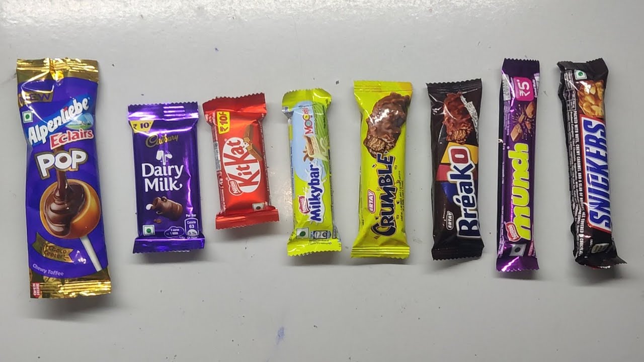 ASMR Colourfull Chocolate Video।। Satisfying Unwrapping Chocolate ASMR ...