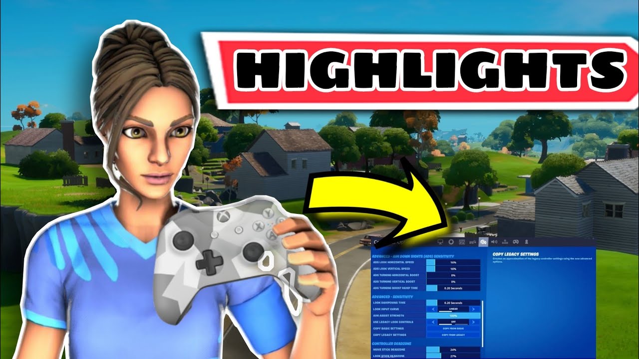 Fortnite Highlights + Best AIMBOT Controller Settings 4K 120FPS - YouTube
