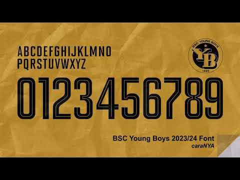 BSC Young Boys 2022-23 font | Football Fonts | how to edit in coreldraw - download font football ...
