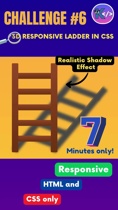 🪜3d Ladder Effect In Css Css Html 3d Coding Shorts Webproject Webdevelopment Ladder 7207