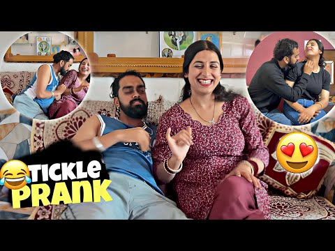 प्यार हो गया💕 Best tickle prank 🤣 wife Gone Romantic | tickling prank on wife | Chetnamit #pranks