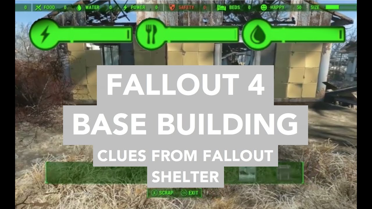 Fallout 4 Base Building - Clues From Fallout Shelter - YouTube