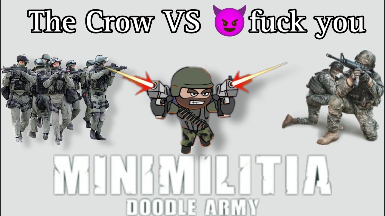 The Crow VS Other Player in Mini militia | DA2 | The Crow - YouTube