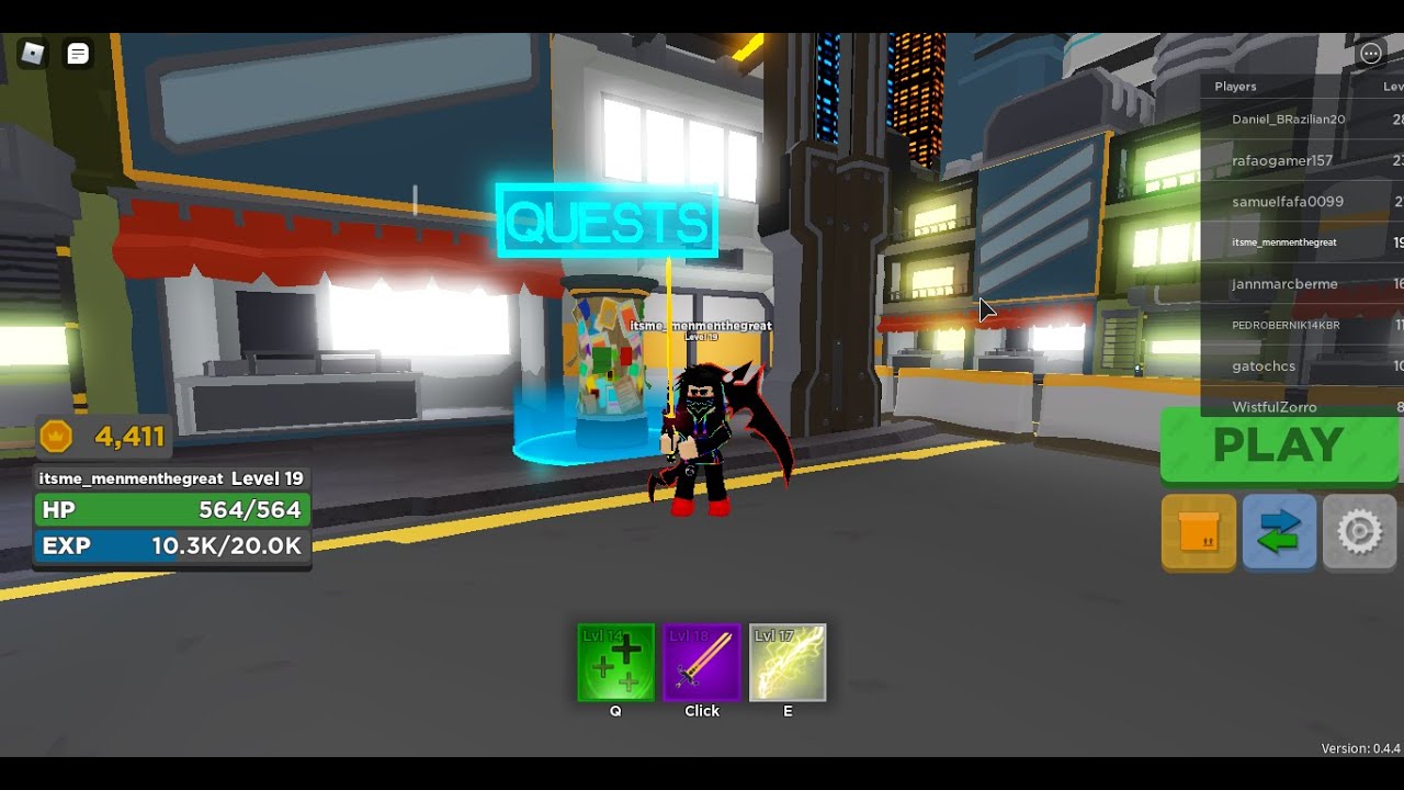Playing Blade Quest in roblox - YouTube