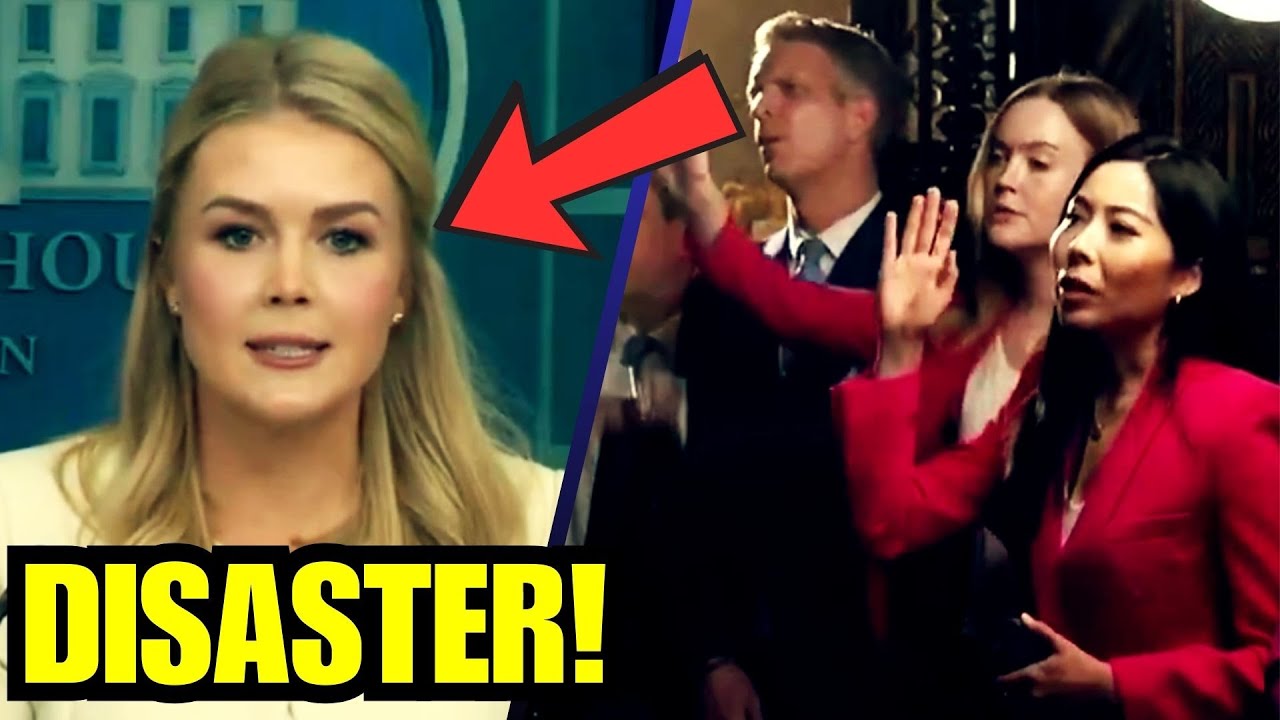 Watch Trump Press Secretary GET VISIBLY TRIGGERED by Reporters! - YouTube
