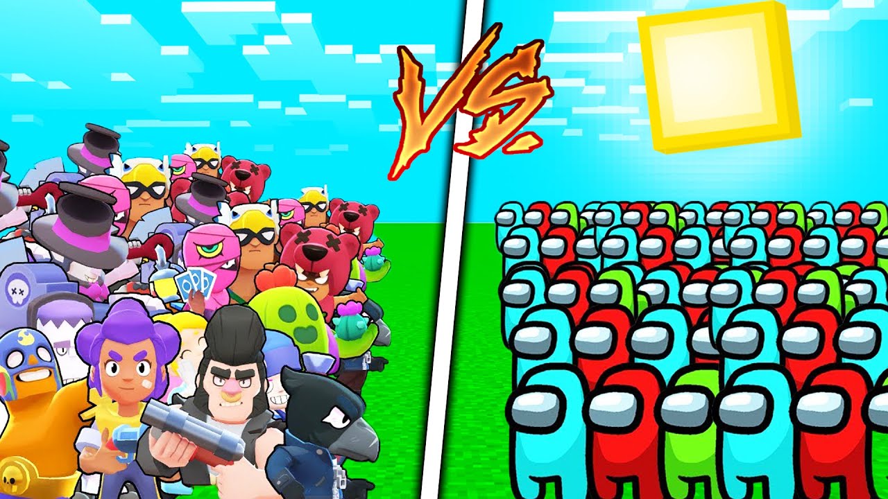 AMONG US VS BRAWL STARS ORDUSU !! 😱 - Minecraft - YouTube