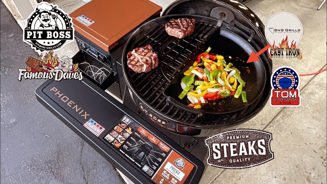 Pit Boss Phoenix Pellet-Charcoal Grill! / Using The SNS Kettle Cast ...