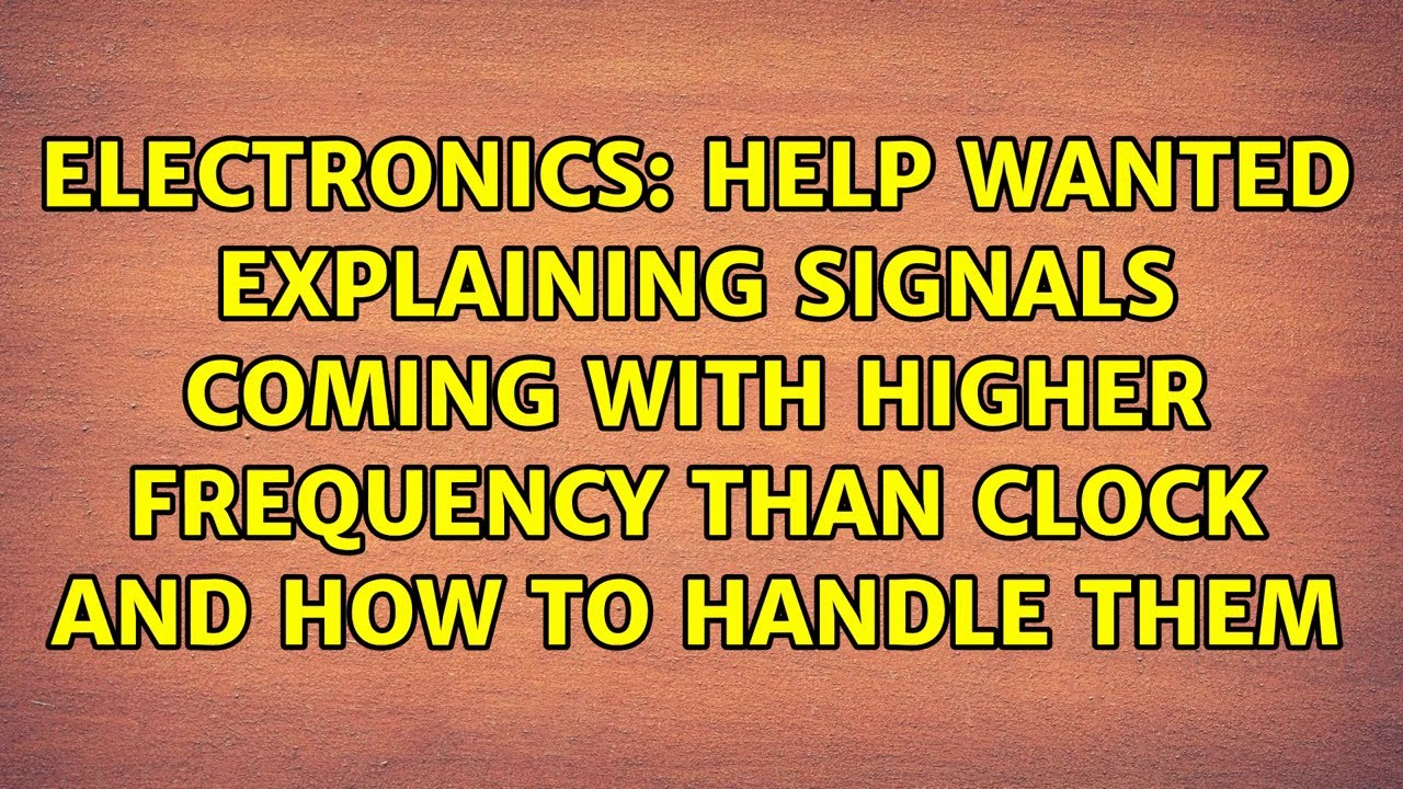 Help wanted explaining signals coming with higher frequency than clock ...