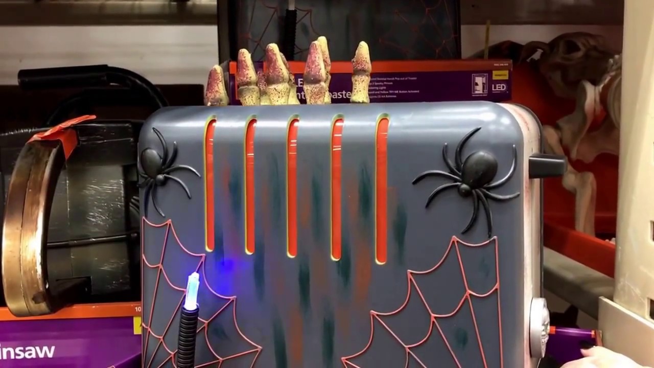Home Depot Halloween 2017 Animated Haunted Toaster - YouTube