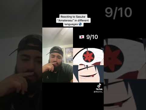 Sasuke “Amaterasu” in different languages