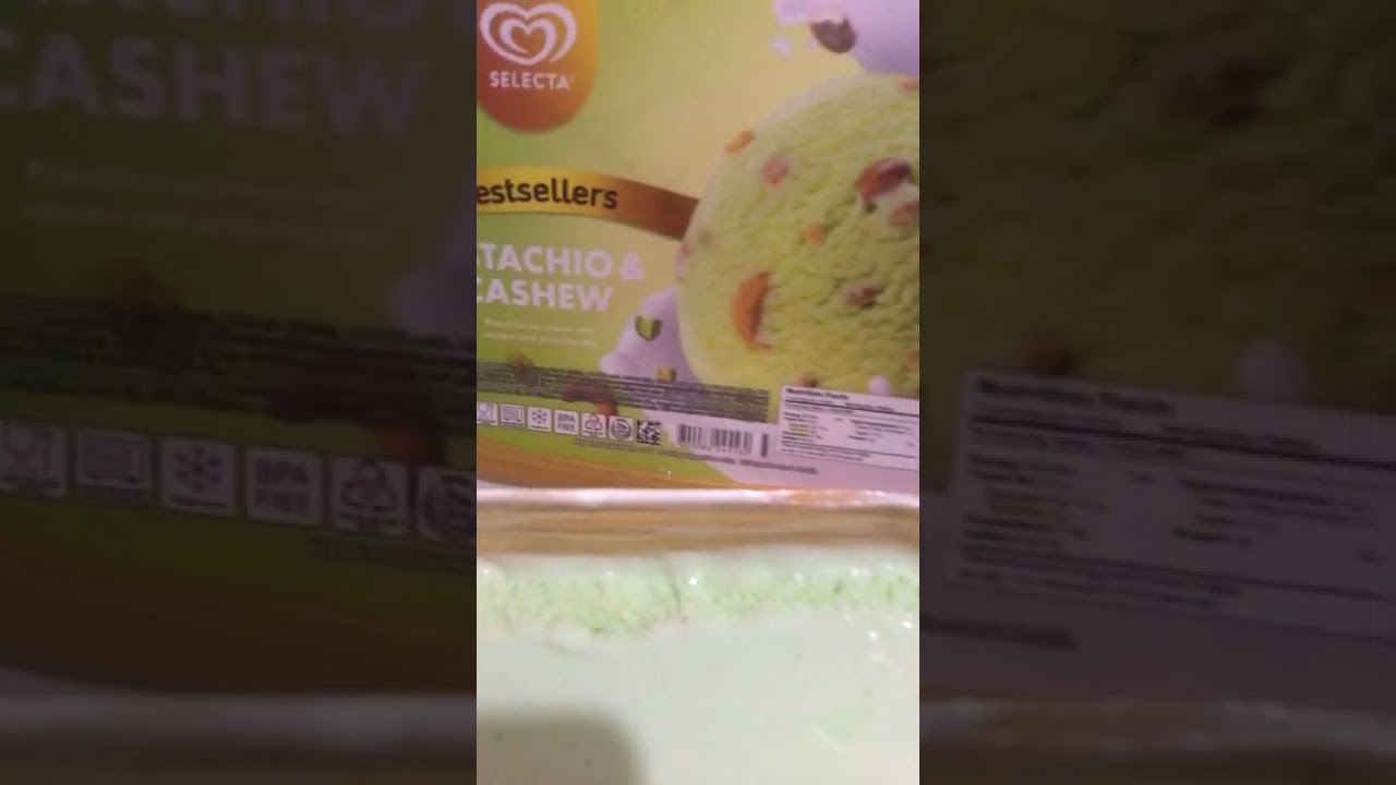 Pistachio & Cashew nuts@SELECTA ice cream #shortvideo #Bestseller# ...