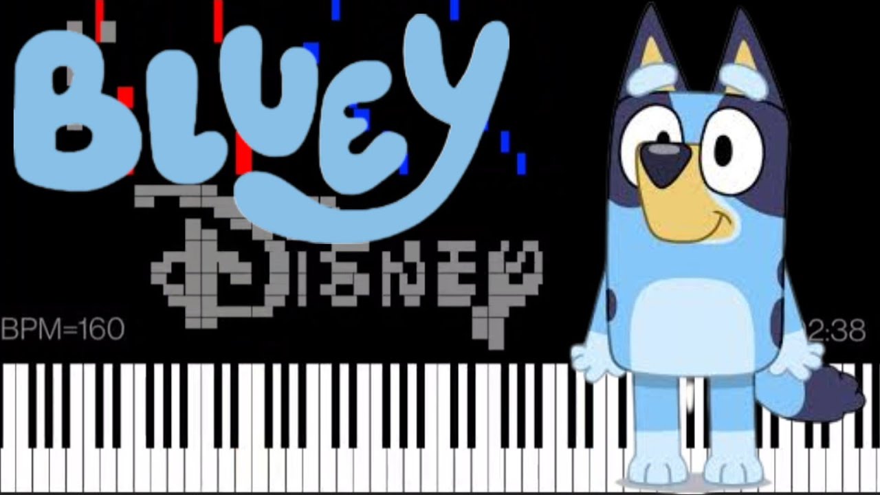 Dark MIDI - Bluey Opening Theme - YouTube