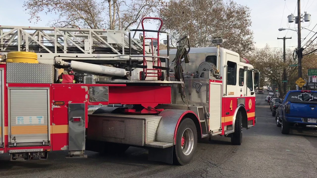 PHILADELPHIA FIRE DEPARTMENT LADDER 4 & ENGINE 40, USING SPARE ENGINE ...