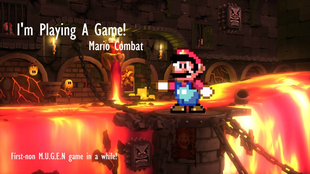 I'm Playing a Game! Mario Combat! - YouTube
