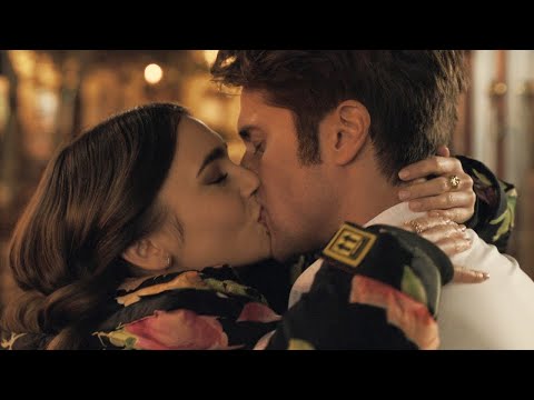 Emily in Paris Kiss Gabriel - Emily and Gabriel Kiss scenes