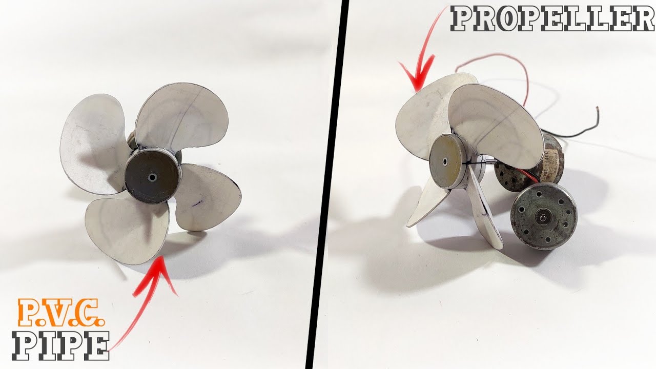 How To Make Fan Propeller From PVC Pipe At Home | Table Fan Propeller ...