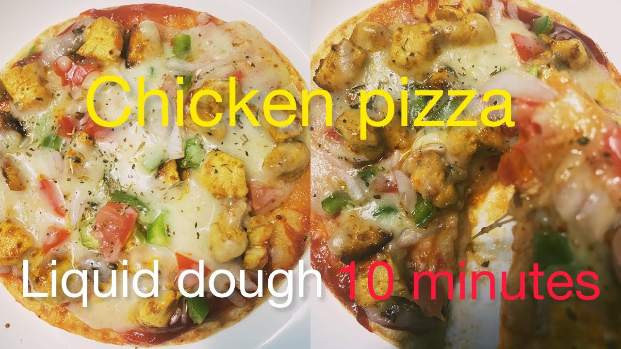 Liquid dough pizza recipe in 10 minutes/മാവ് കുഴകാതെ /no yeast/easy ...
