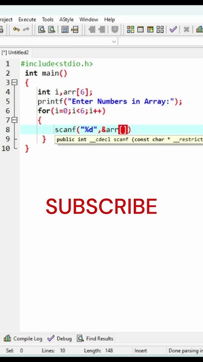 Array Of Even Numbers Cprogramming Programming Coding Technical Shorts Trending Viral Code