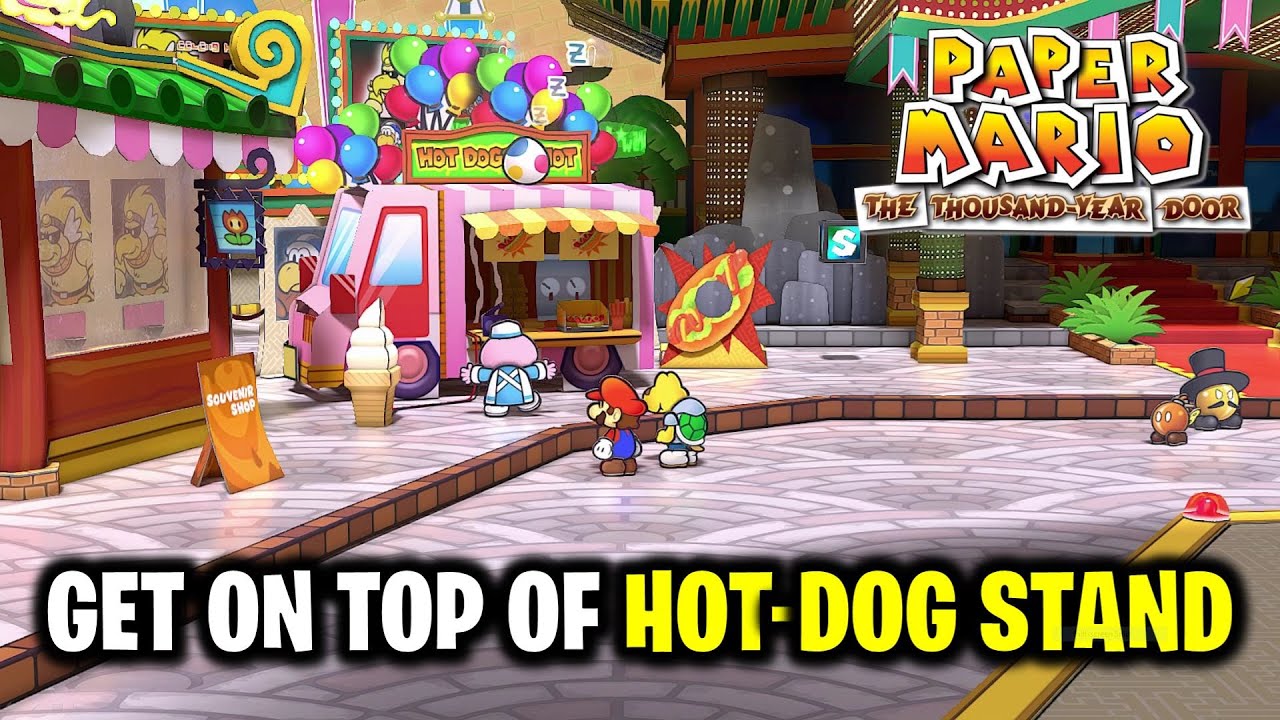 How to Get on Top of the Hot-Dog Stand | Paper Mario: The Thousand-Year ...