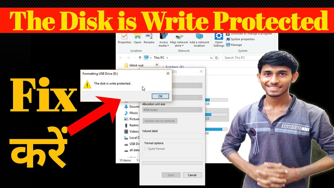 How To Solve The Disk Is Write Protected How To Fix The Disk Is Write Protected From Pendrive