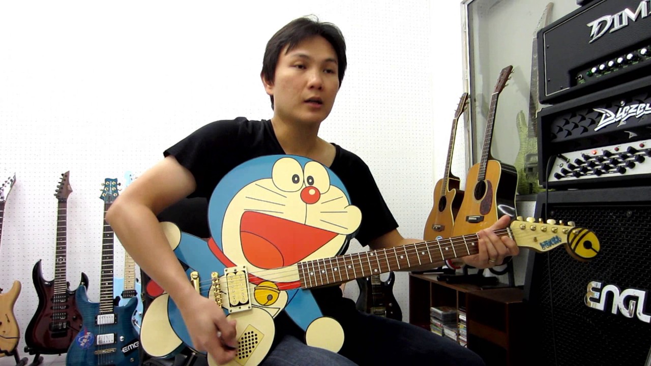 อ โอ๋ รีวิวกีตาร์ไฟฟ้า ESP DORAEMON GUITAR 2006 LIMITED - YouTube