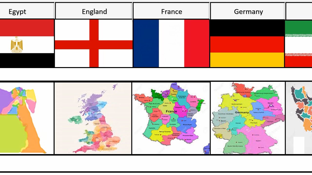 Maps of different Countries - YouTube