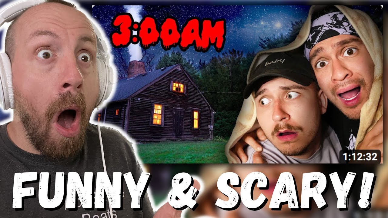 FUNNY & SCARY! The Boys Overnight at The Conjuring House (REACTION ...