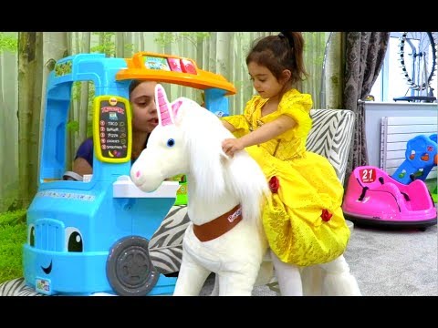 🦄Unicorn Ride On -Food Truck Play Kitchen