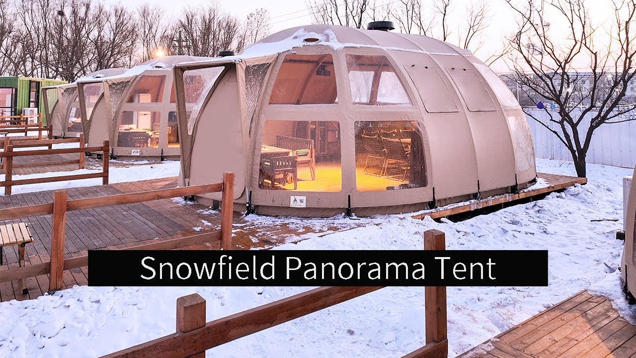 Panorama Snowscape Resort Tent, Luxury Winter Glamping Tent, Snow Day ...