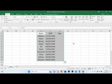 MS Excel 2016 Lecture 104 | Ms Excel datedif formula in Excel | Ms Excel data entry - YouTube