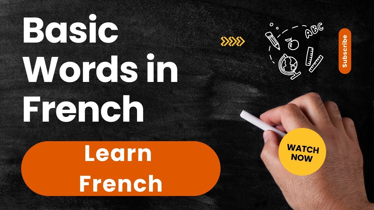 Basic Words in French | Learn French from Basics | French Classes Part ...