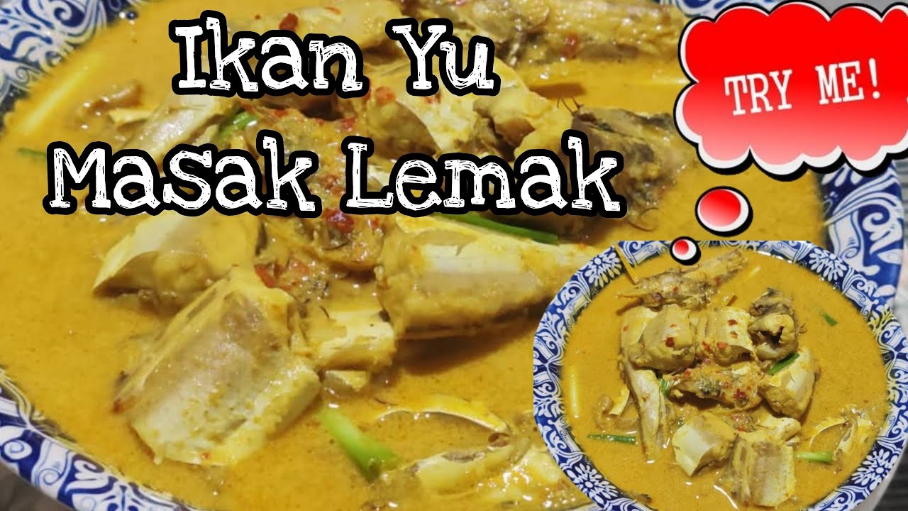 Resepi ikan Yu Masak Lemak // Dan Cara Menyiang ikan Yu Dengan Mudah ...