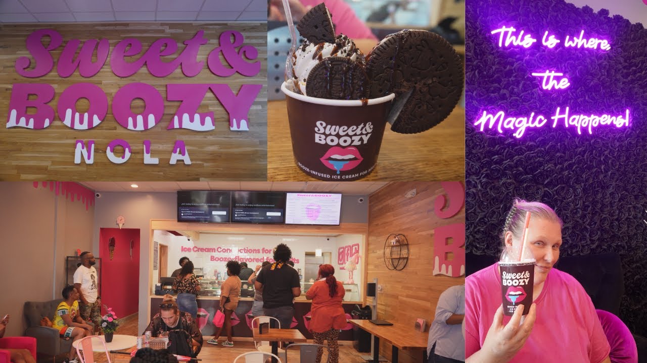 NEW ORLEANS BEST ICE CREAM! Sweet & Boozy NOLA! We try it for the very ...