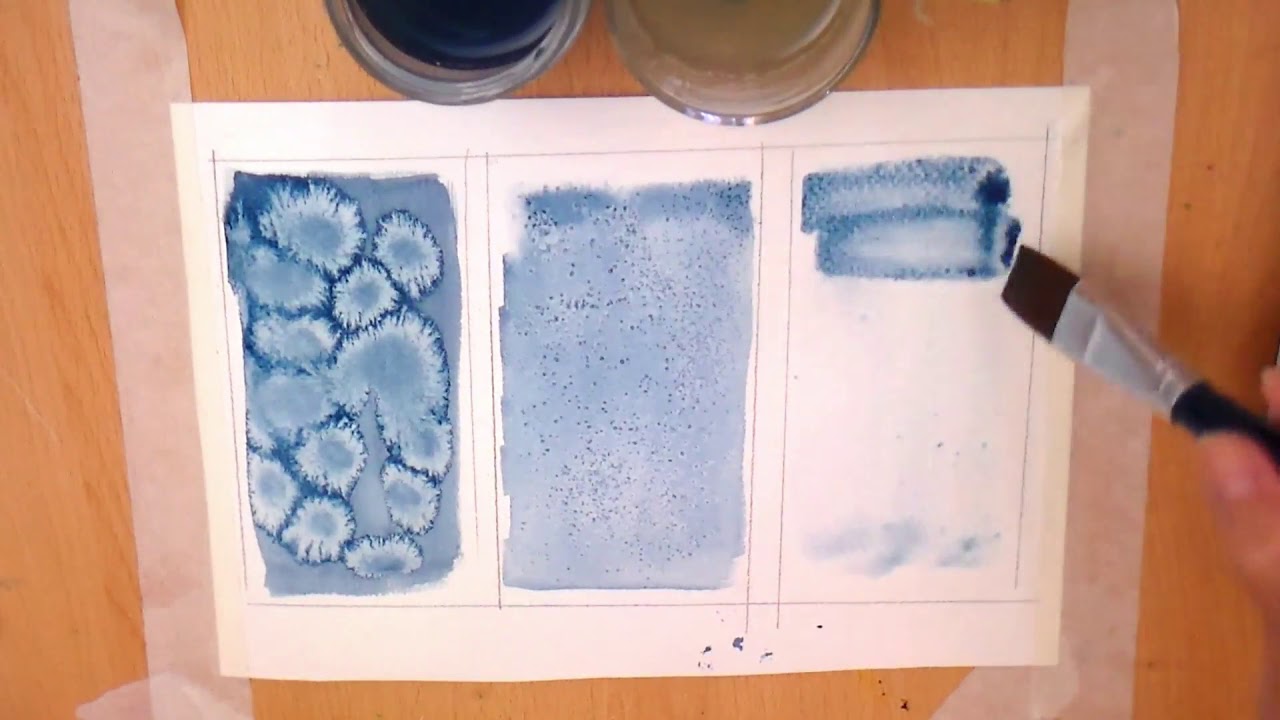 FREE Watercolour sample course - sample lecture use different salts ...