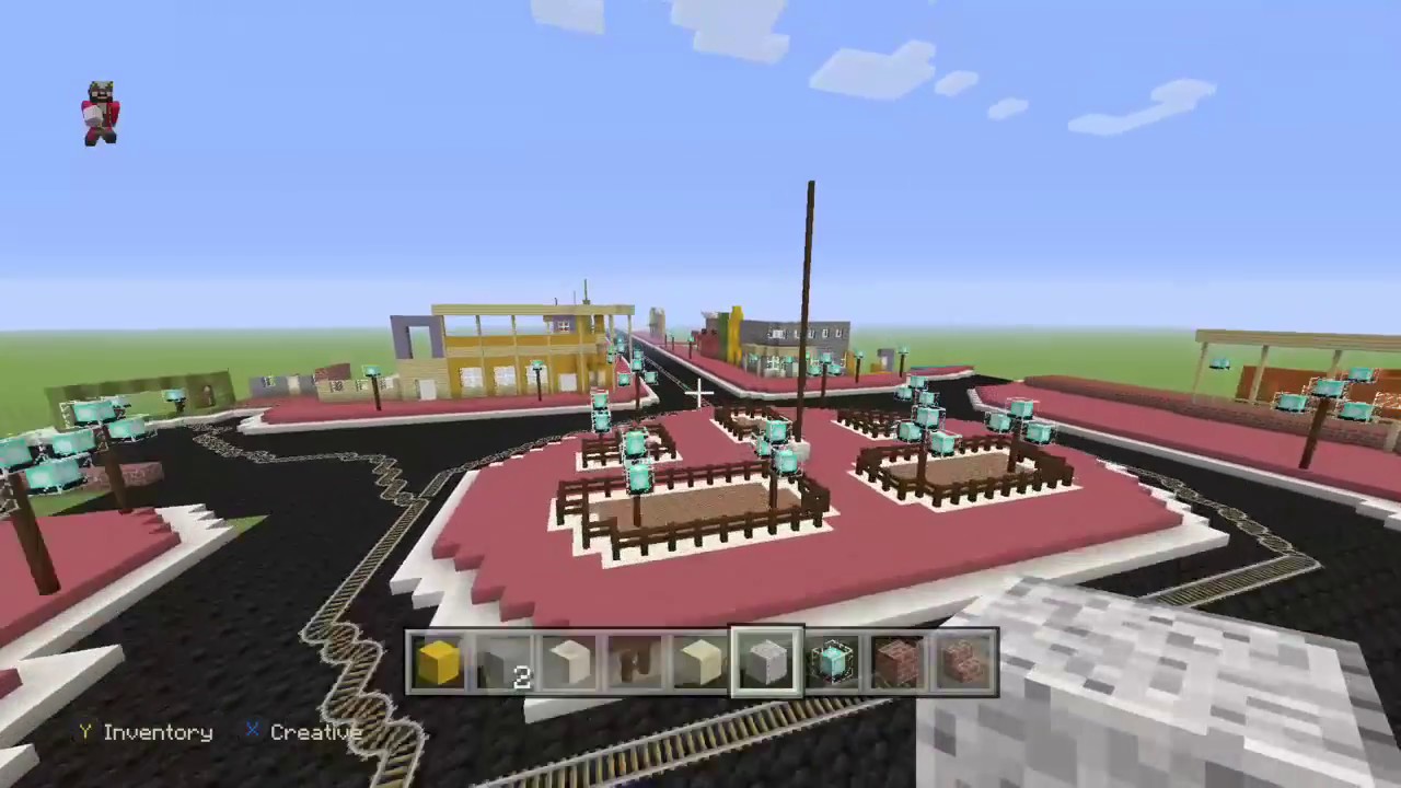 Minecraft WDW Build, Part 14: MORE Main Street and Hub! - YouTube