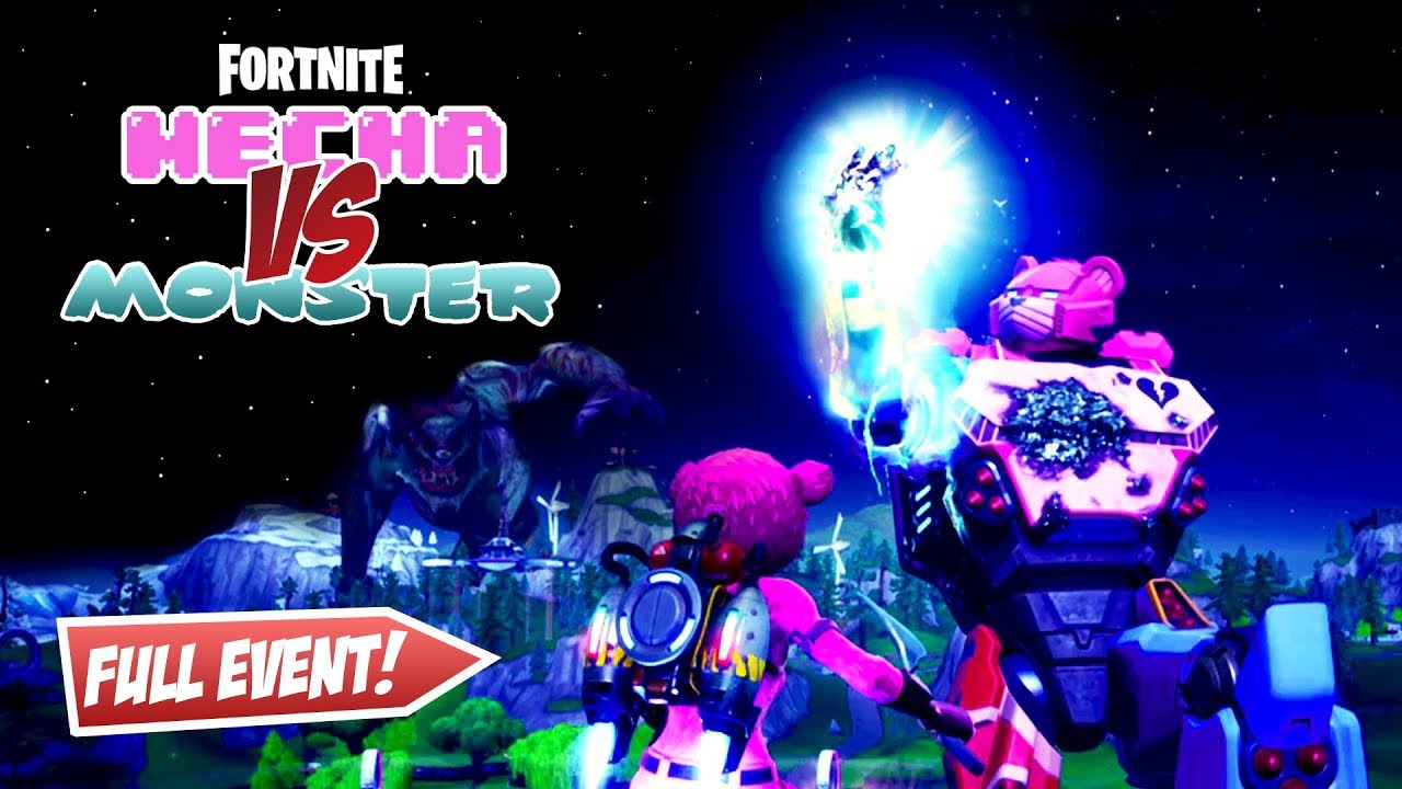 FORTNITE - Mecha VS Monster FULL FIGHT Final Showdown - YouTube