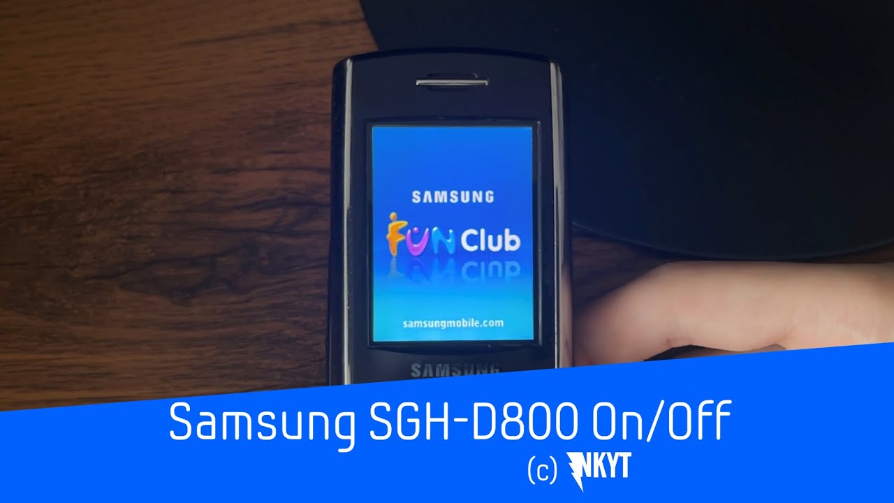 Samsung SGH-D800 On/Off (2 Variants) - YouTube