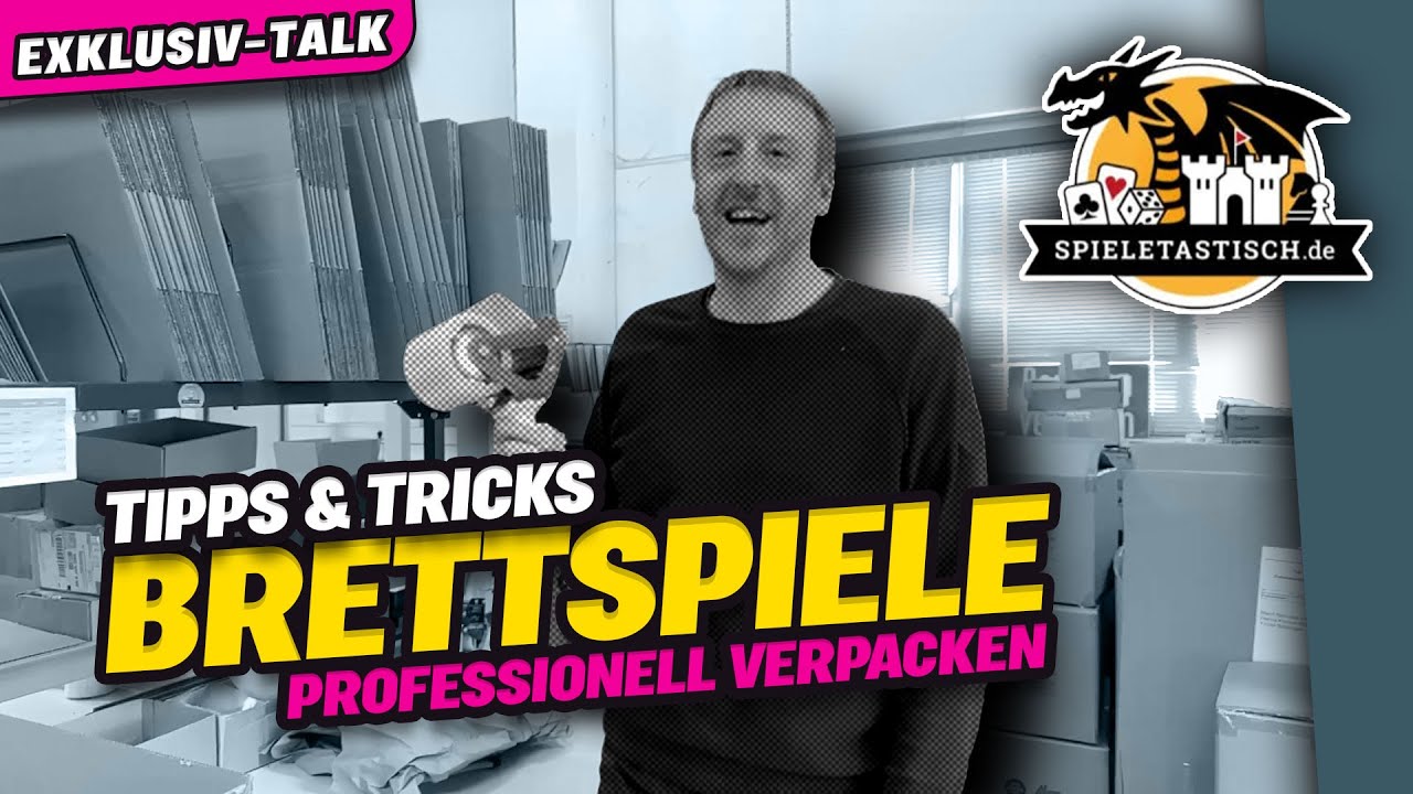 Brettspiele RICHTIG verpacken - Tipps vom Profi - mit Sascha von ...