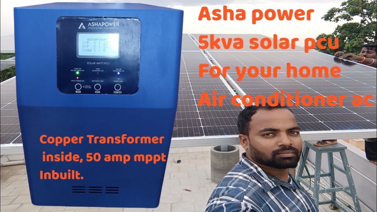 5kva solar inverter for home ac / asha power/ renewsys 540 panel ...