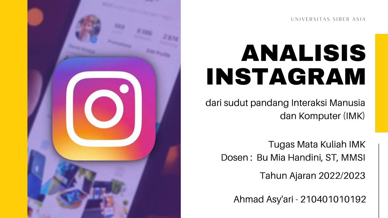 ANALISIS SWOT APLIKASI INSTAGRAM DARI SUDUT PANDANG IMK - YouTube