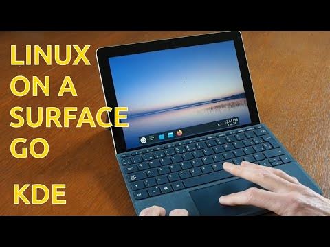Surface Go Linux - Kubuntu - KDE Plasma - YouTube