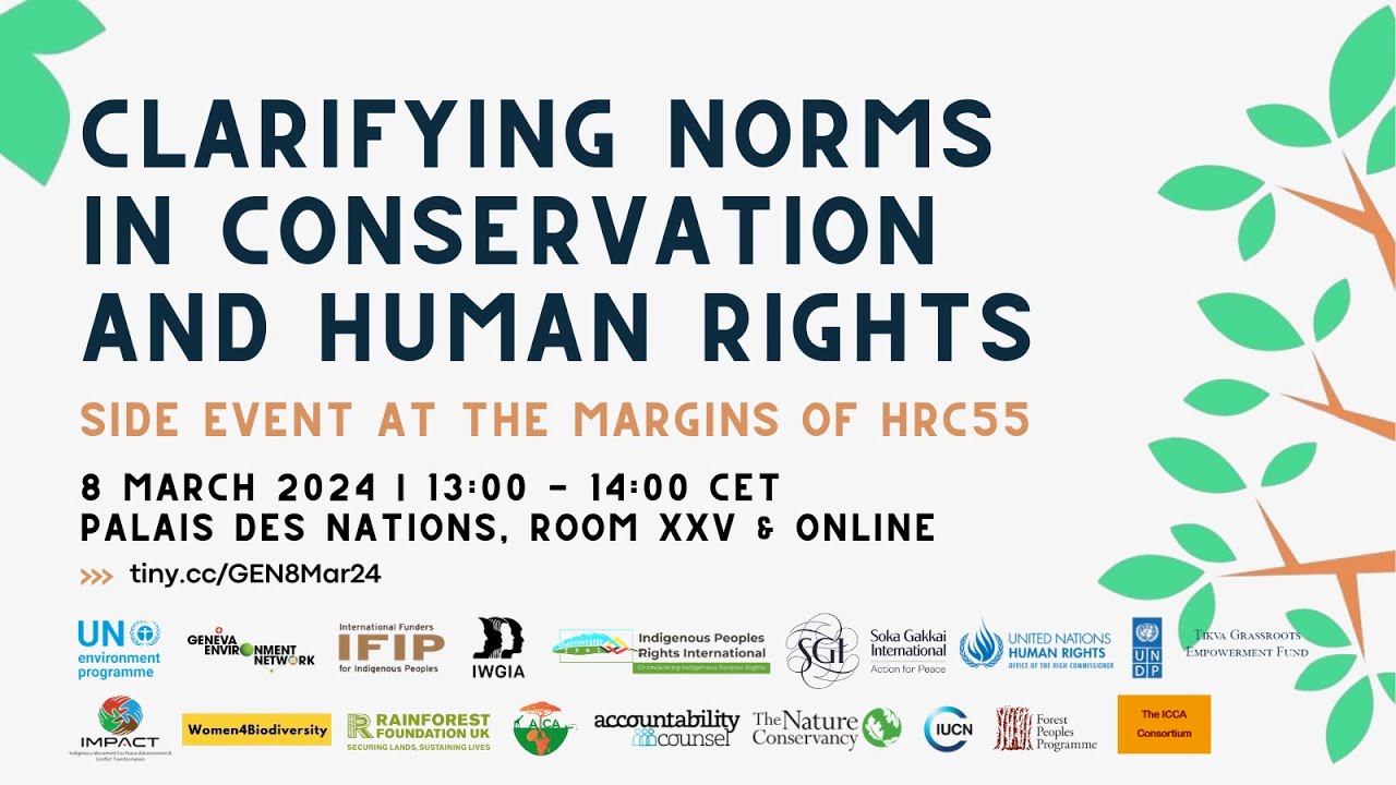 Clarifying Norms in Conservation and Human Rights | HRC55 Side Event ...