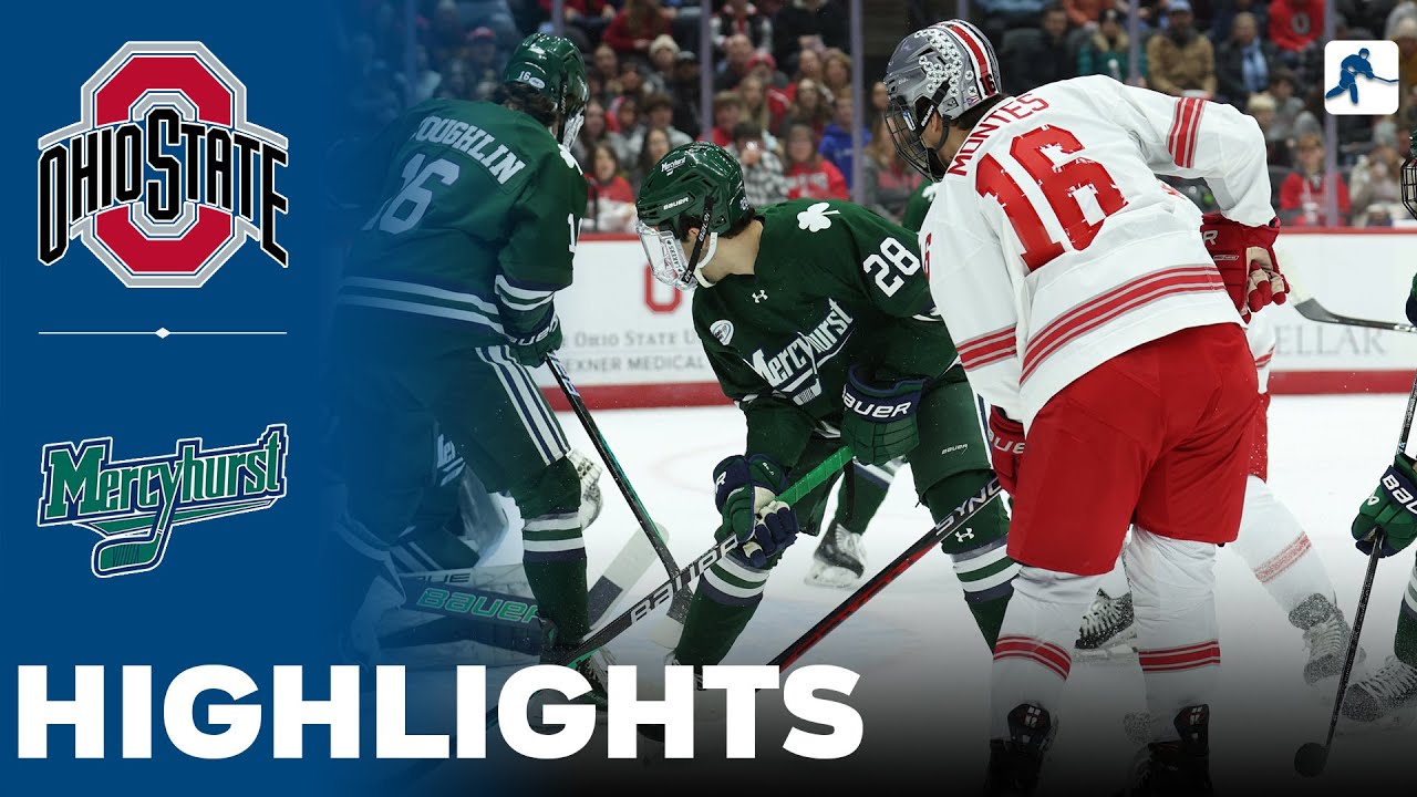 Ohio State vs Mercyhurst | NCAA College Hockey | Highlights - December ...