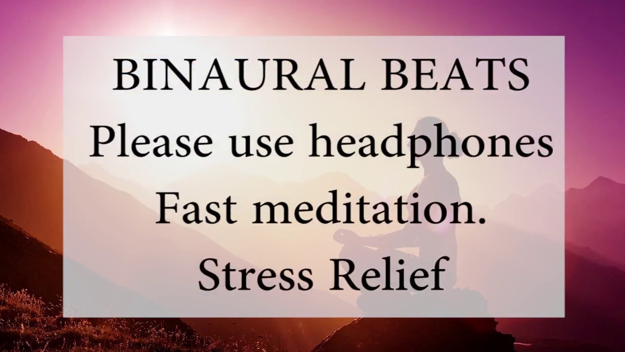 Binaural Beats Fast 5 min meditation Stress Relief - YouTube