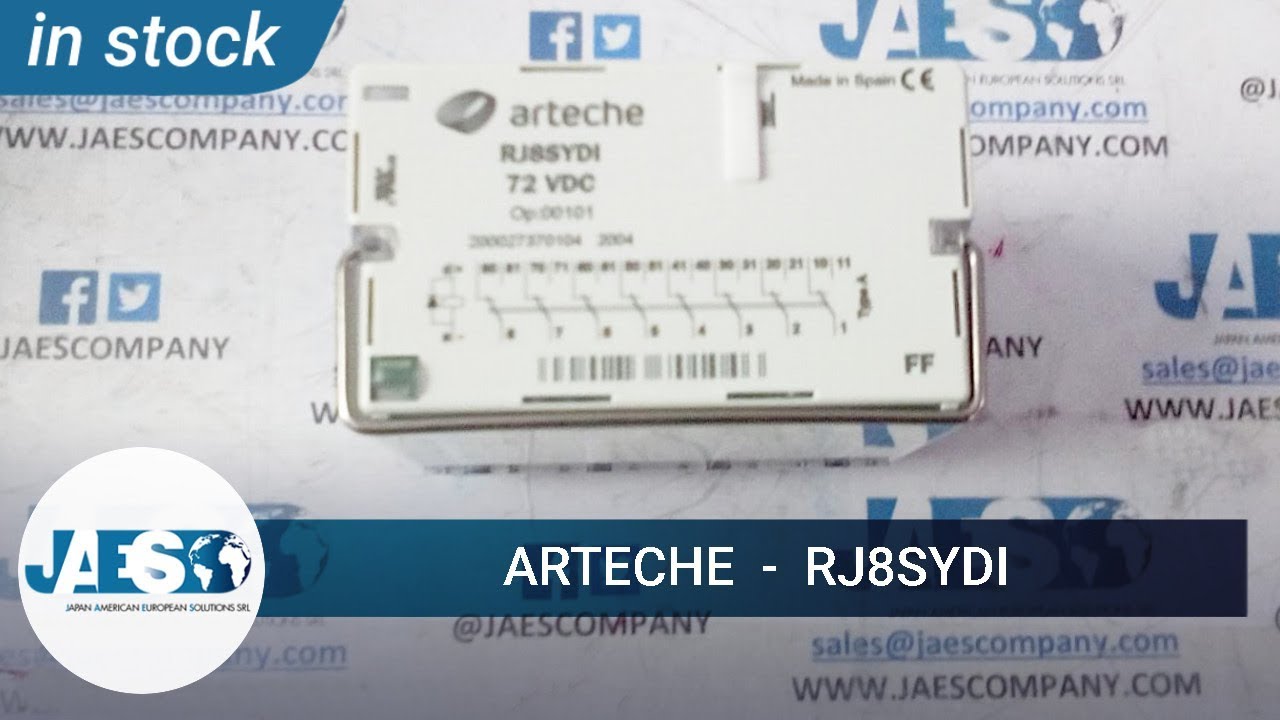 ARTECHE RJ8SYDI (IN STOCK) Relay 72Vcc - Relé - YouTube