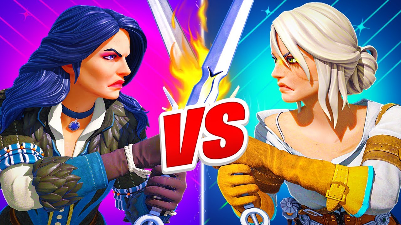 CIRI VS YENNEFER w Fortnite - YouTube